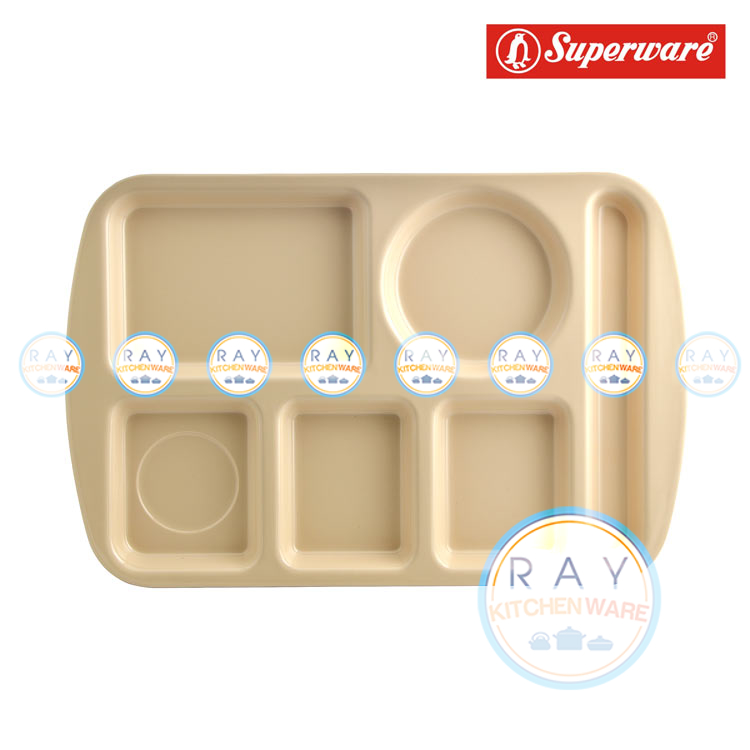 ถาดหลุมเหลี่ยม ถาดหลุมเมลามีน 37 ซม.ตราซุปเปอร์แวร์ Superware ตรานก ...